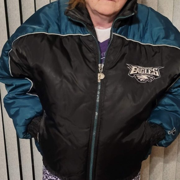 Pro Player | Jackets & Coats | Eagles Pro Player Large Jacket Green Top ...